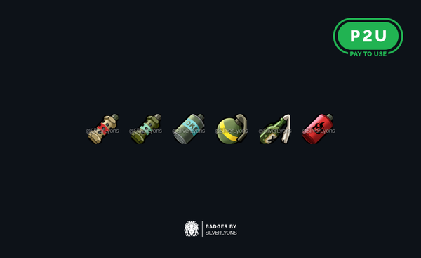 [P2U] CS2 Utility Twitch Sub Badges