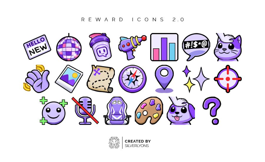 Twitch Reward Icons Pack 2.0