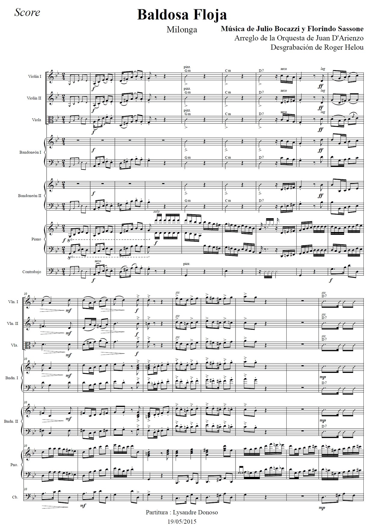 Baldosa Floja - orquesta típica de Juan D'Arienzo