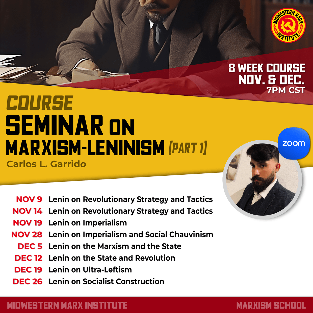 Seminar on Marxism-Leninism (Part 1 - Lenin) (RECORDINGS)