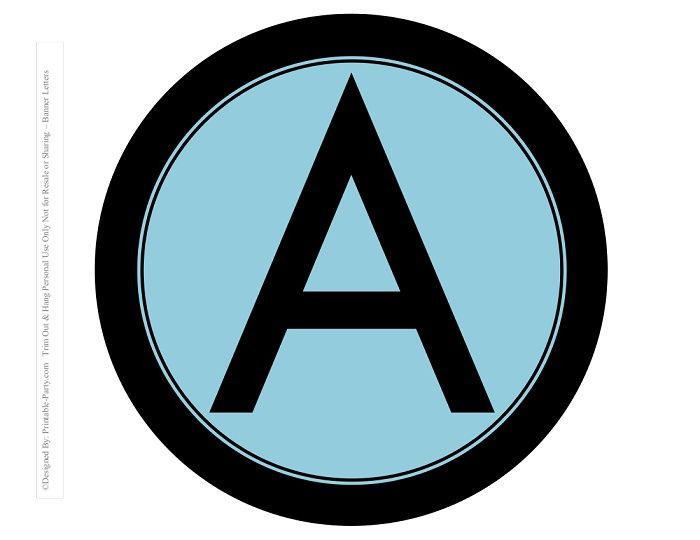 8-INCH-BLACK-AQUA-CIRCLE-PRINTABLE-BANNER-LETTERS-A-Z-0-9