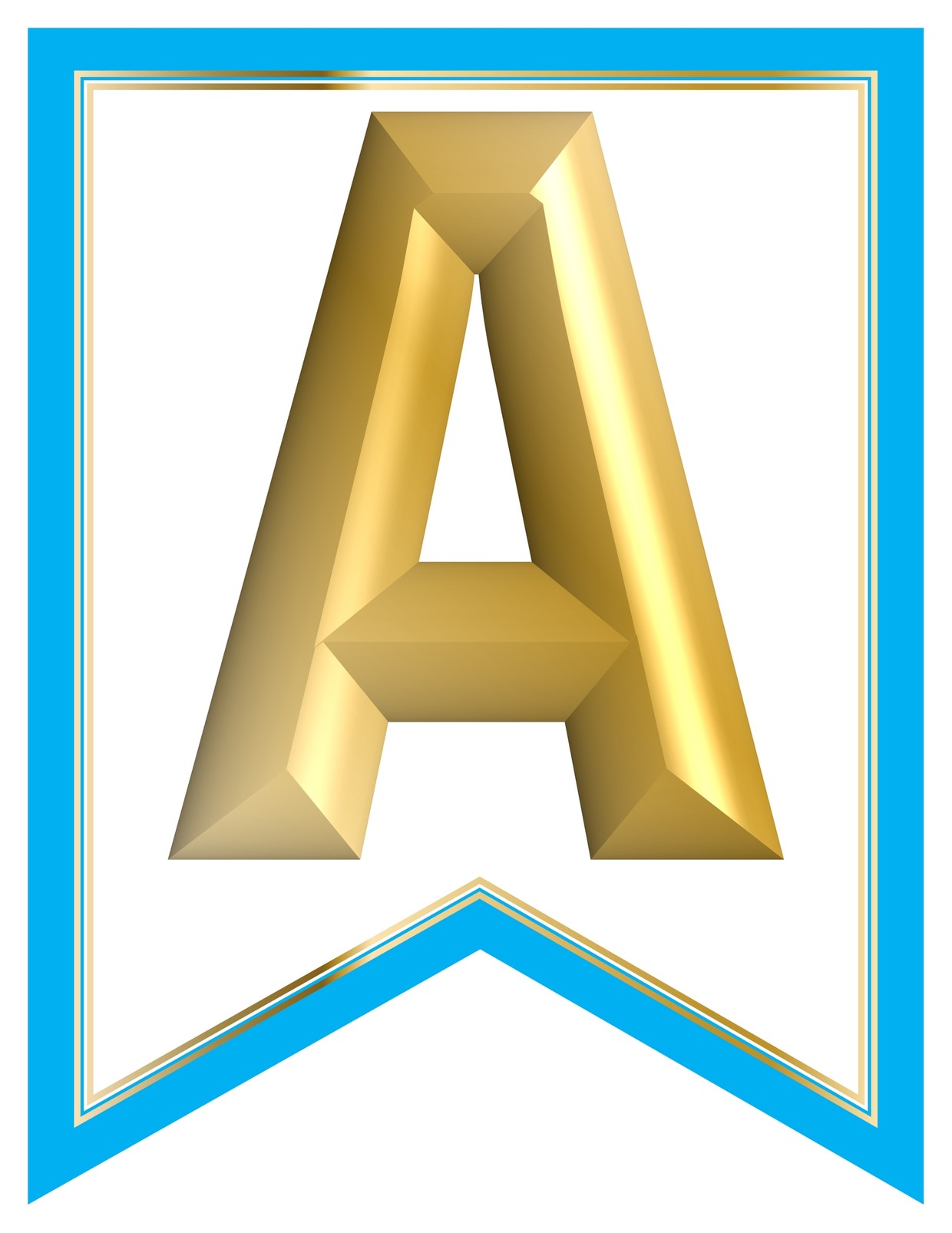 SWALLOWTAIL-PRINTABLE-ALPHABET-BANNER-LETTERS-blue-white-GOLD