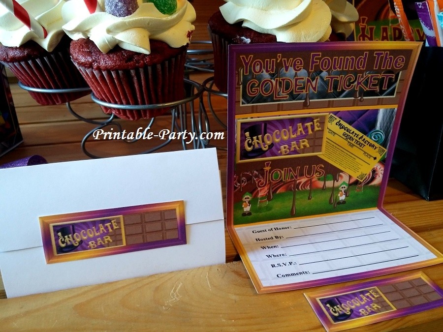 printable-chocolate-factory-party-supplies-invitations