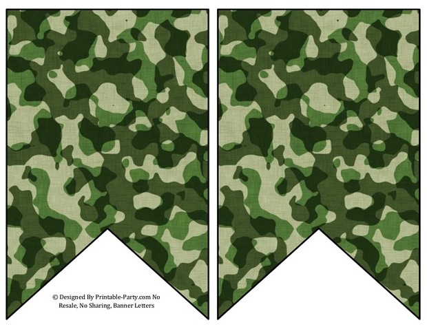Camouflage Letters Printable Camouflage Letters | TPT
