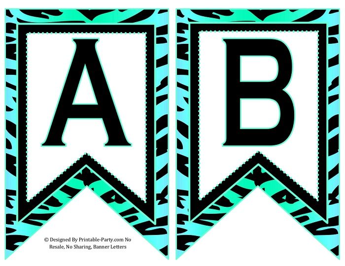 5-inch-swallowtail-aqua-light-green-zebra-printable-banner-letters-a-z-0-9