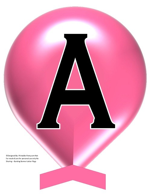 LARGE-ROSE-PINK-BALLOON-PRINTABLE-BANNER-LETTERS-A-Z-0-9
