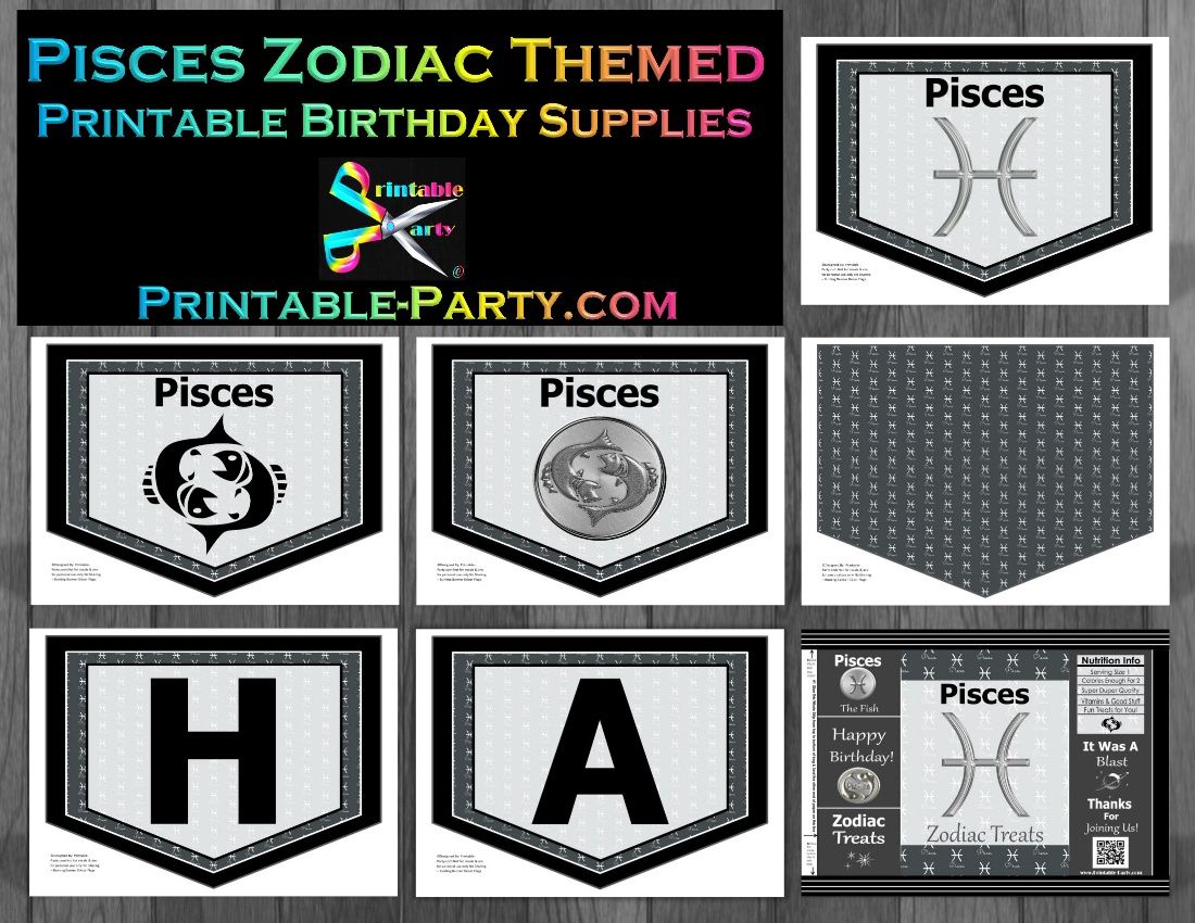 Pisces-Zodiac-theme-printable-birthday-decorations