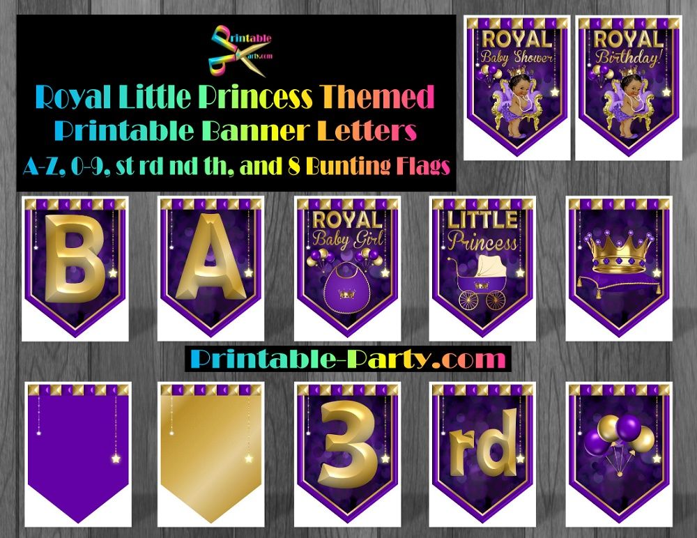 royal-little-princess-themed-printable-baby-shower-banner-alphabet-letters