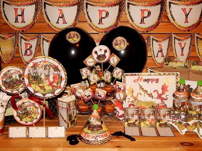 printable-dragon-party-supplies-pack