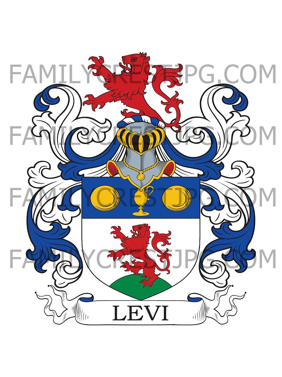 Levi Family Crest - England - Levy