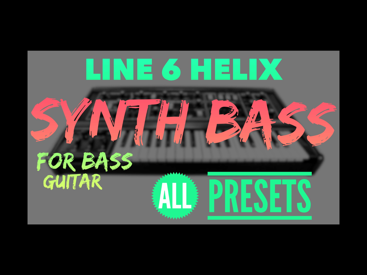SYNTH BASS ON BASS GUITAR (All Presets)