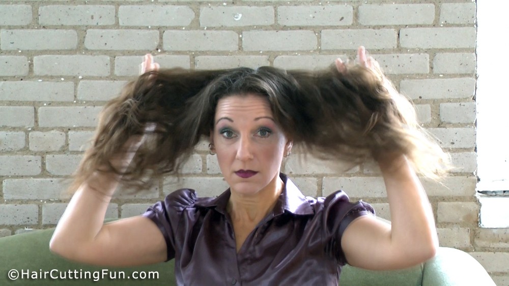 Mollys Long Hair to Geometric Pixie Haircut Transforma