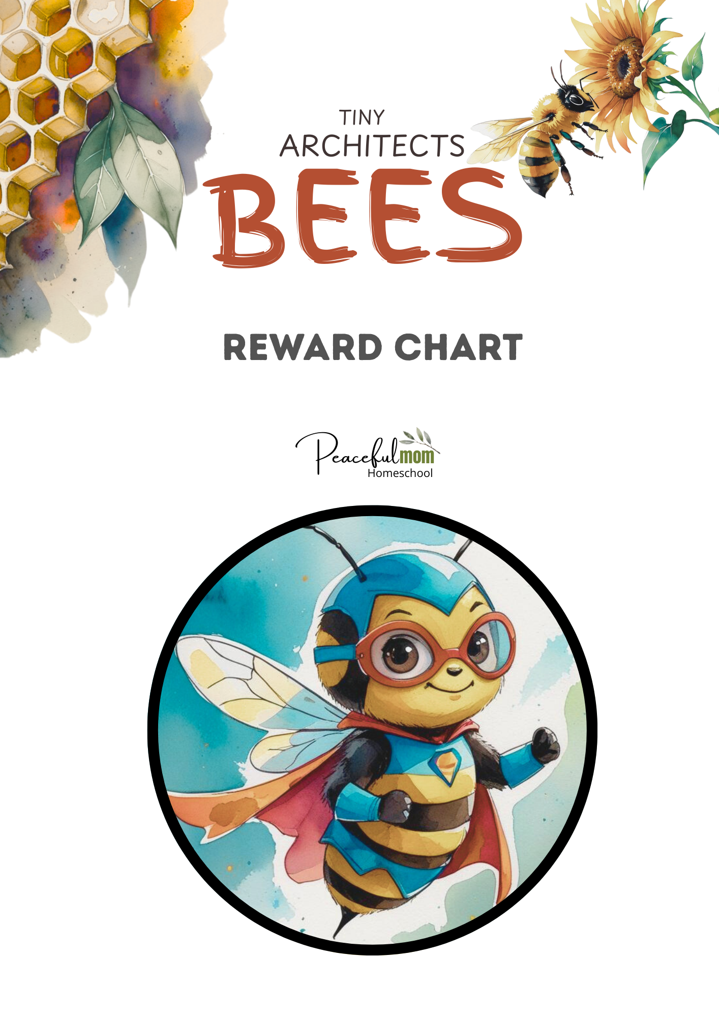 Tiny Architects: BEES Bee-Themed Reward Chart