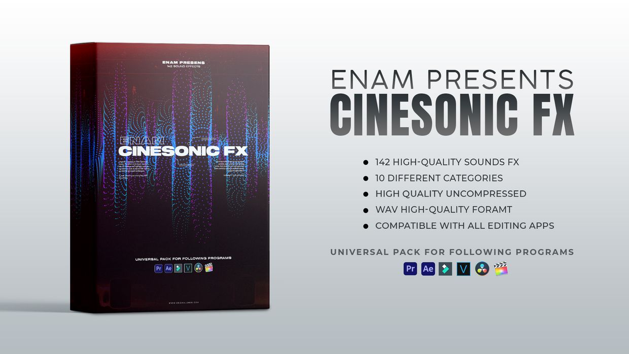 Enam CineSonic FX - Perfect for video editors and filmmakers.