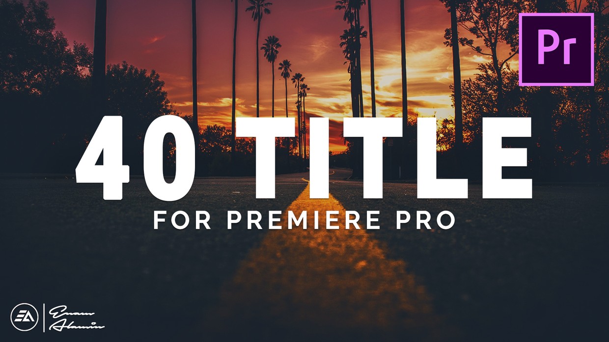 40 Modern & Clean Title Animation Pack for Premiere Pro || MOGRT