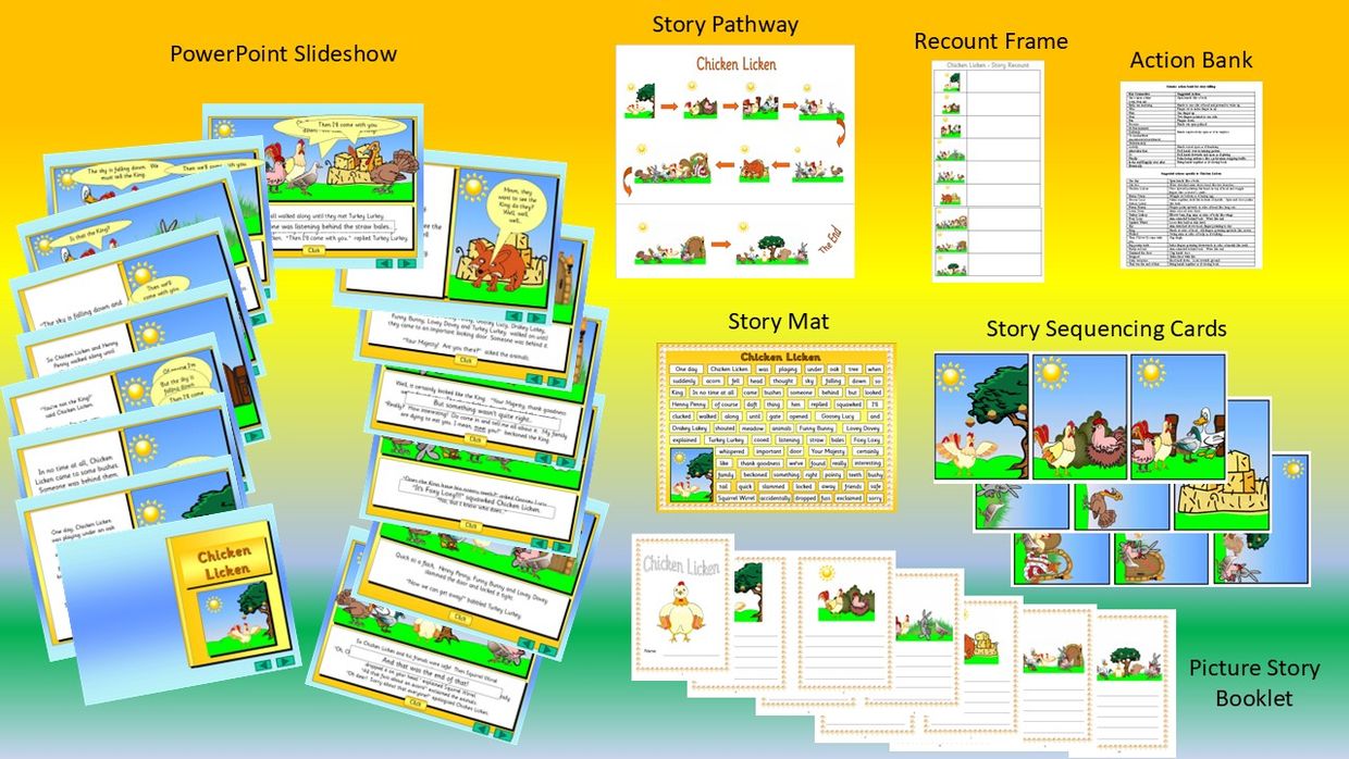 Chicken Licken Story Writing Resource KS1 | Literacy Pack