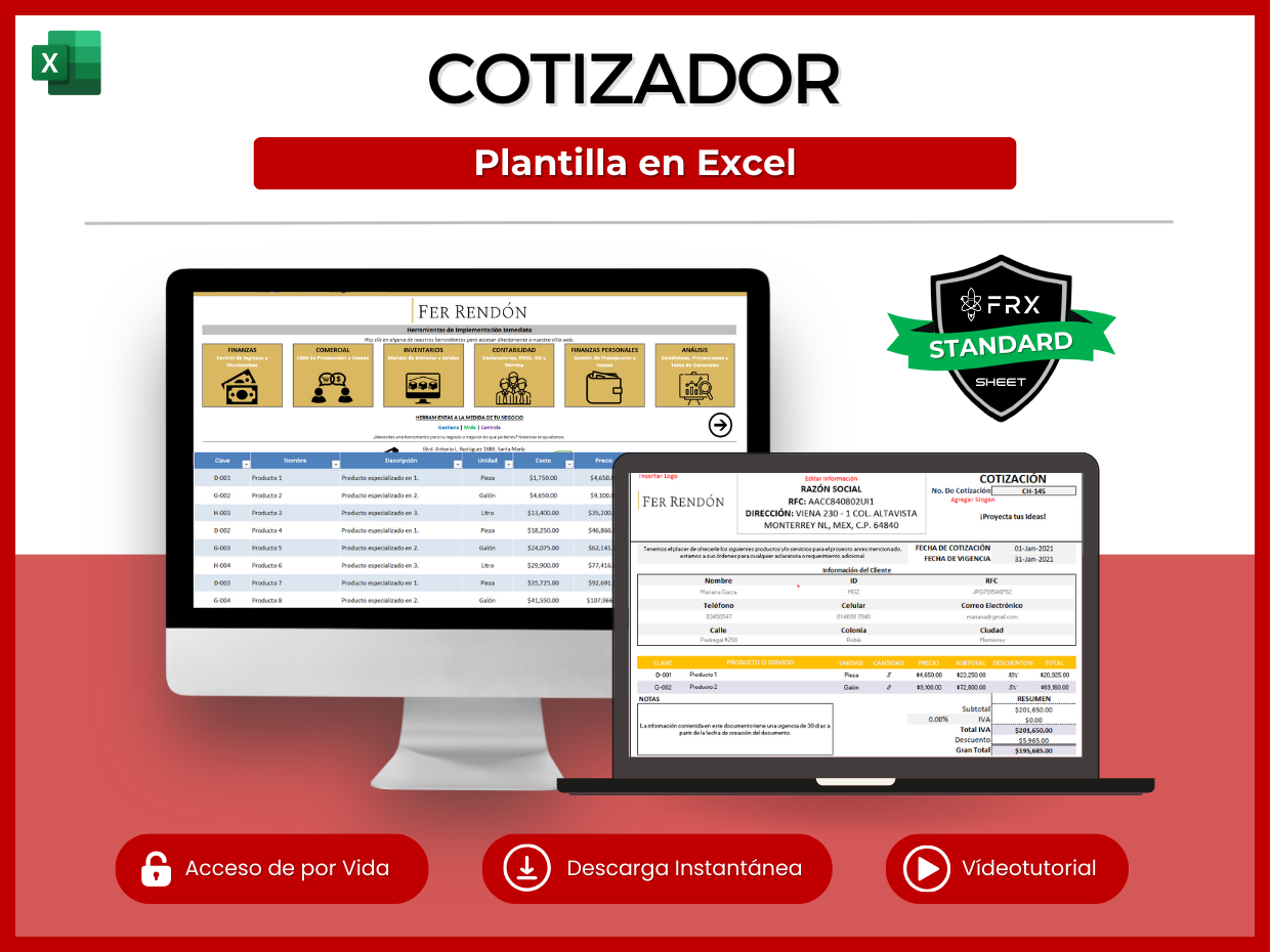 Presupuesto Excel | $MXN