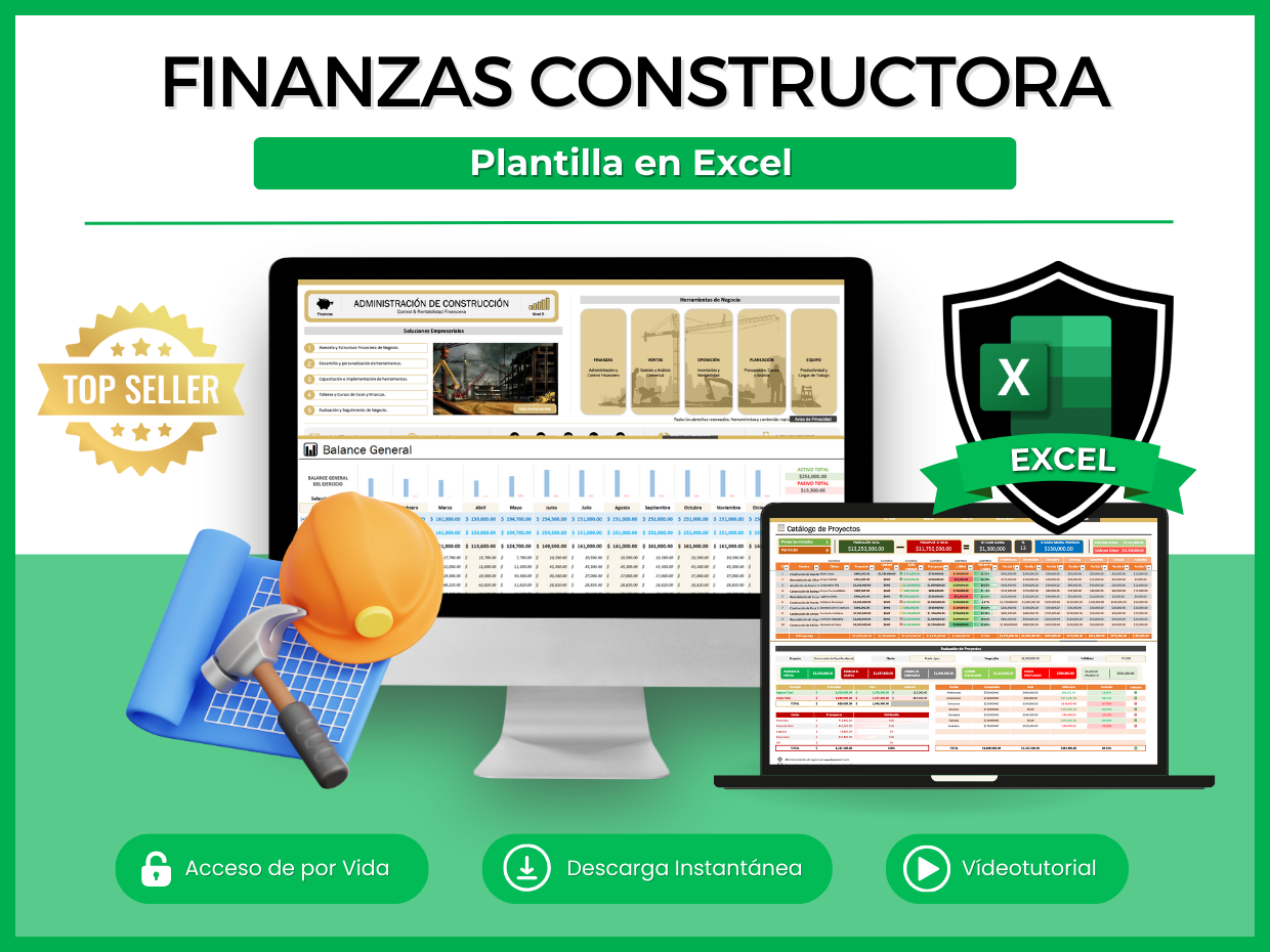 Finanzas Excel Constructora | $MXN