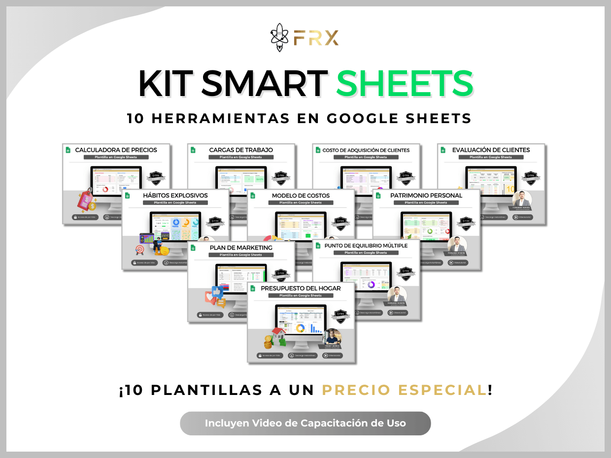 Kit Plantillas Smart Sheets | $MXN
