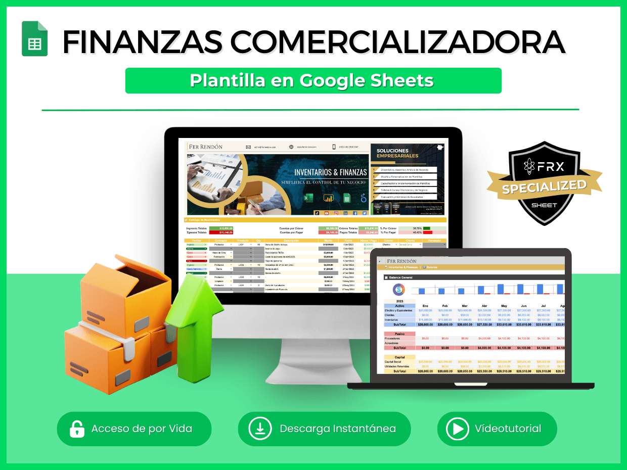 Finanzas Comercializadora Sheets | $MXN