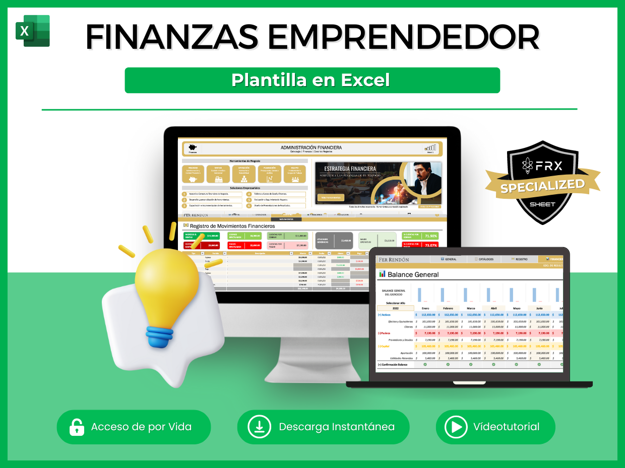 Kit Excel COMPLETO | $MXN