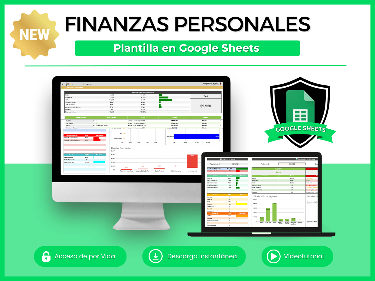Finanzas Personales Sheets | $MXN