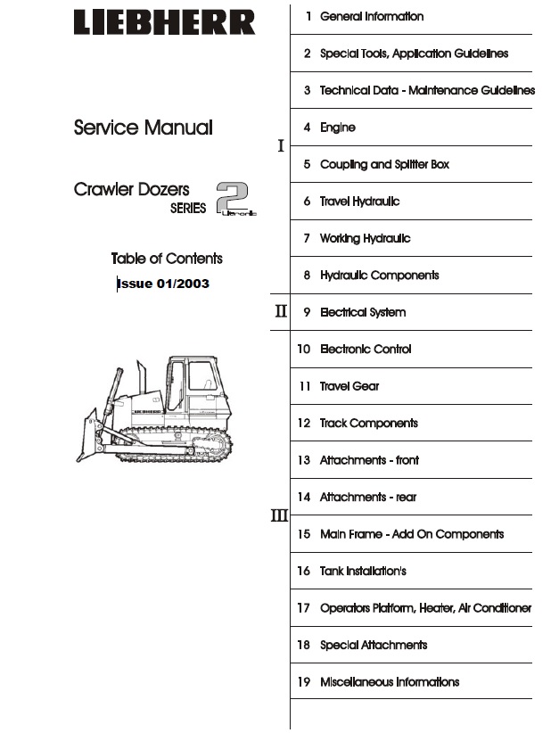 LIEBHERR PR722, PR722B CRAWLER DOZER LOADER SERIES 2 LITRONIC SERVICE ...