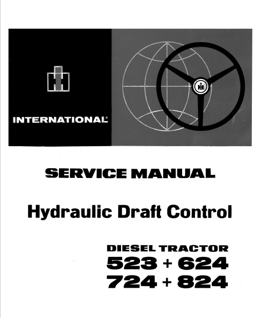 International Harvester 523 624 724 824 Diesel Tractor Hydraulic Draft ...