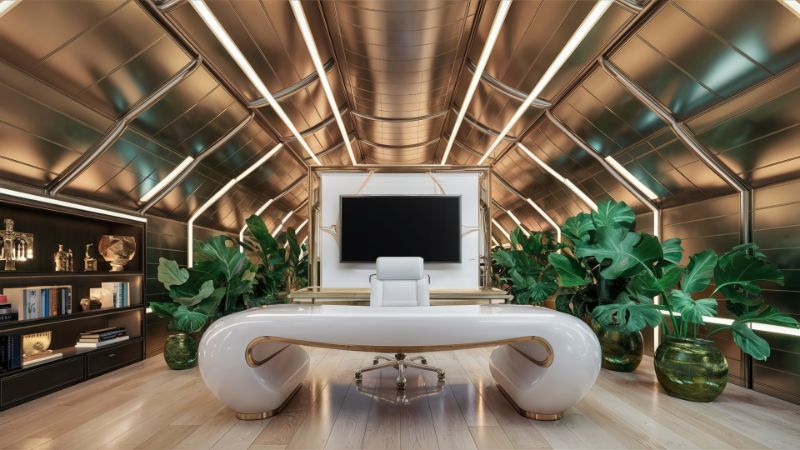 3D Virtual Set - Boss Office 04