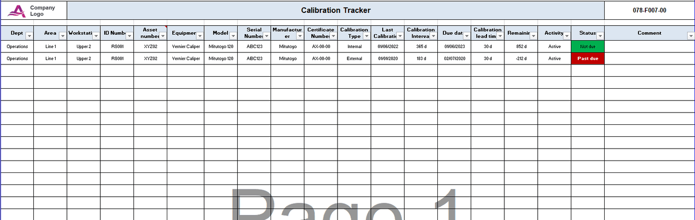 Interested Parties Template per AS 9100 and ISO 9001