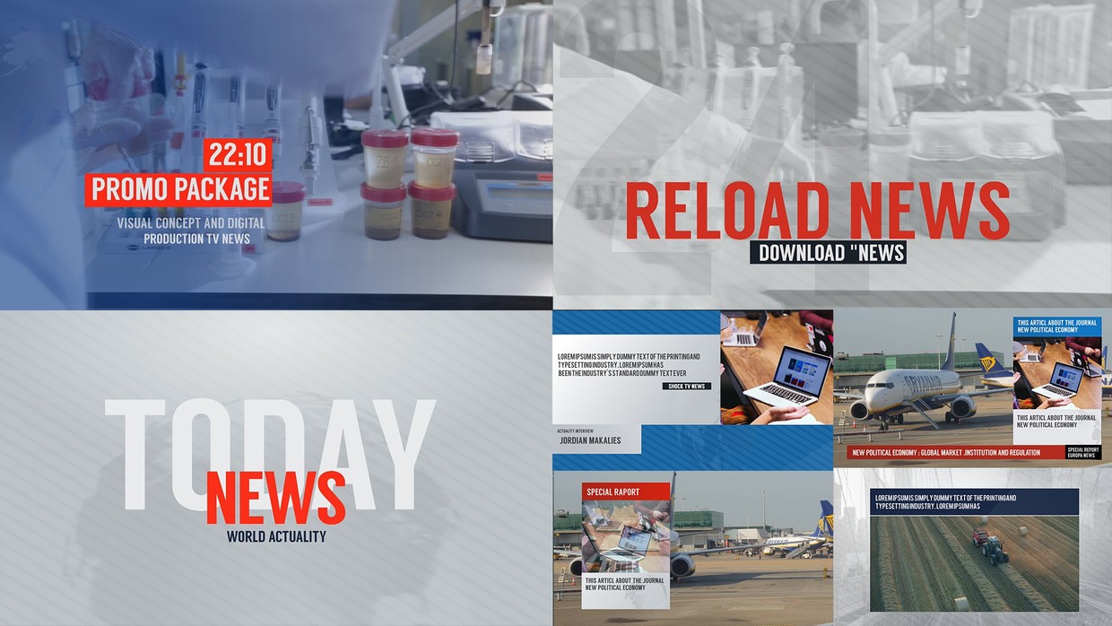 Template Modern Broadcast News Package #10 sony vegas 12 13 14 15 And Above