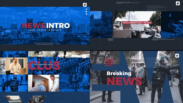 Minimal News Opener Template Sony Vegas Pro 12 ..18 An