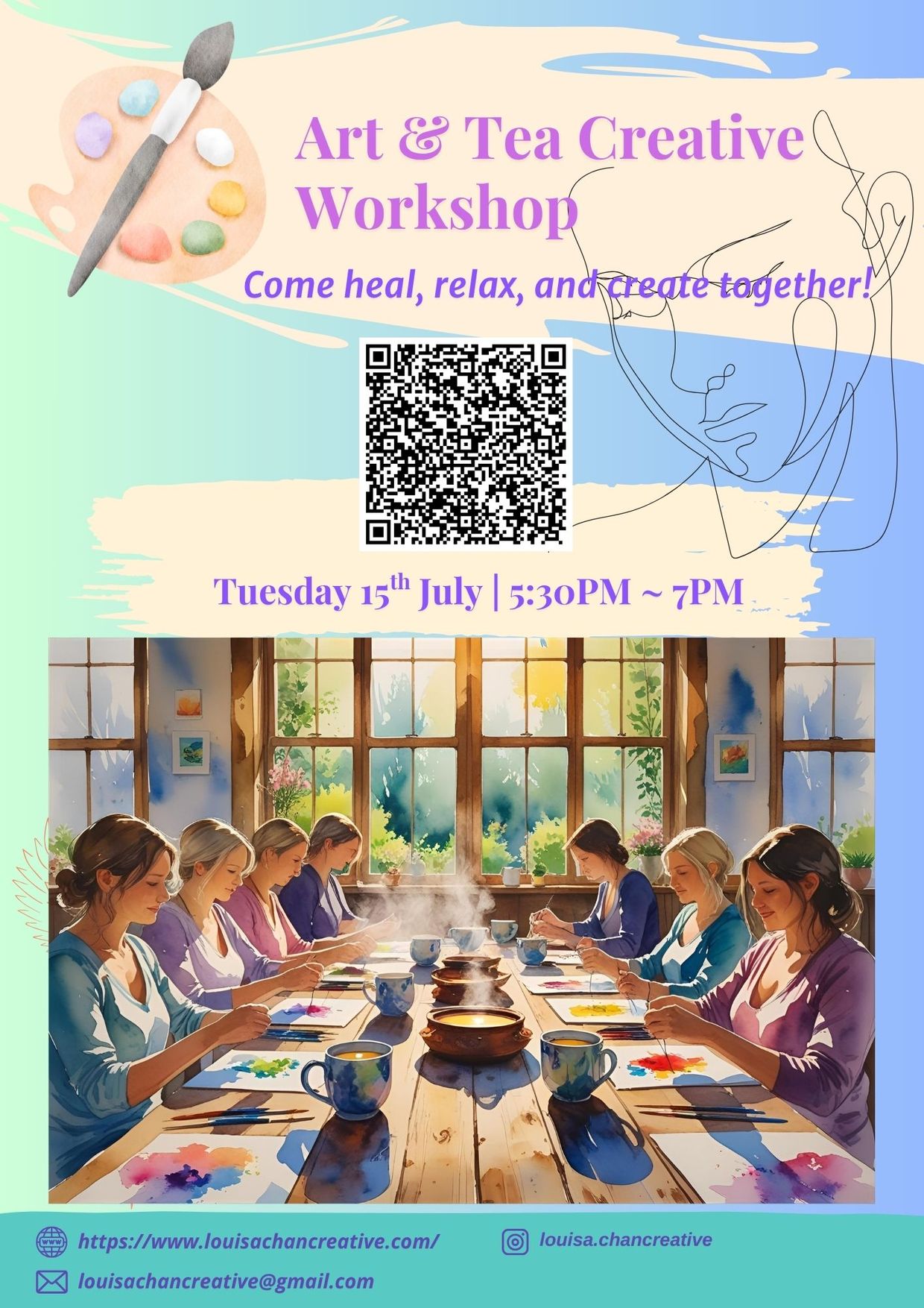 Art Workshop, Art Therapy Class, Paint and Sip, Wine and Cheese events ...