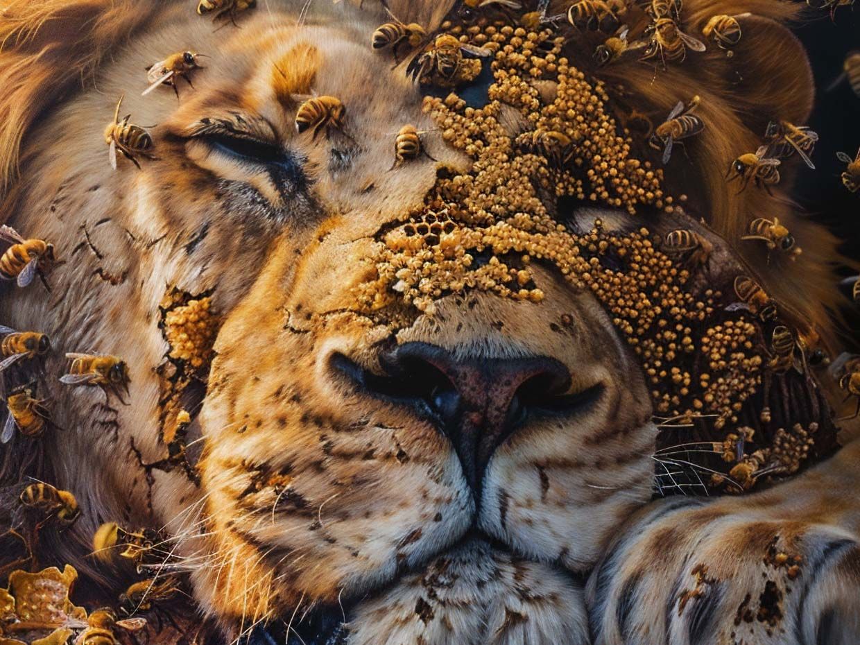 Samson’s Riddle – Bees and Honey in a Lion’s Carcass