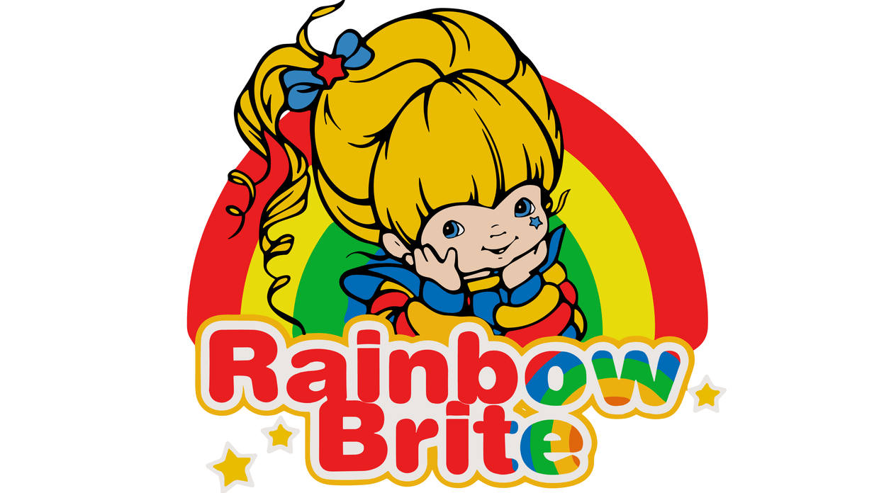 Picture Digital File Digital Art Rainbow Brite Logo Blondine Arc-en-Ciel Logo Cut Files Clipart ...
