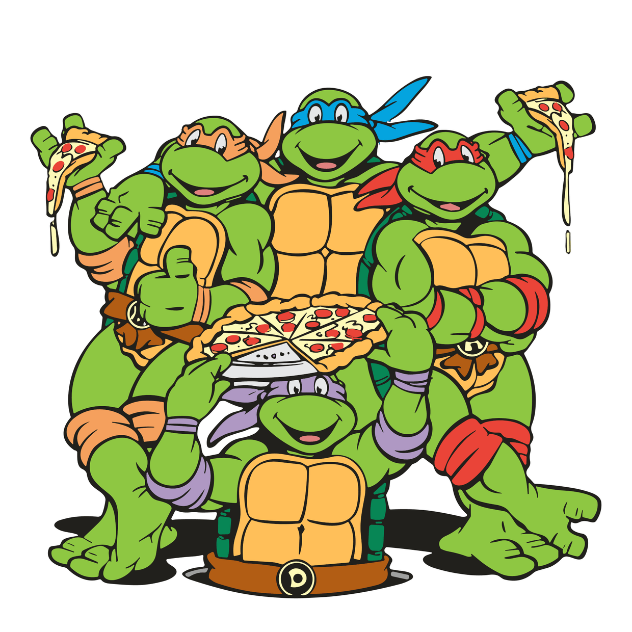 Image Picture Digital File Teenage Mutant Ninja Turtles Eating Pizza ...