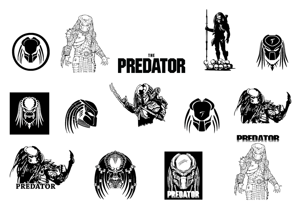 Pack 14 Images Fichiers Pictures Bundle Files The Predator Alien Arnold ...