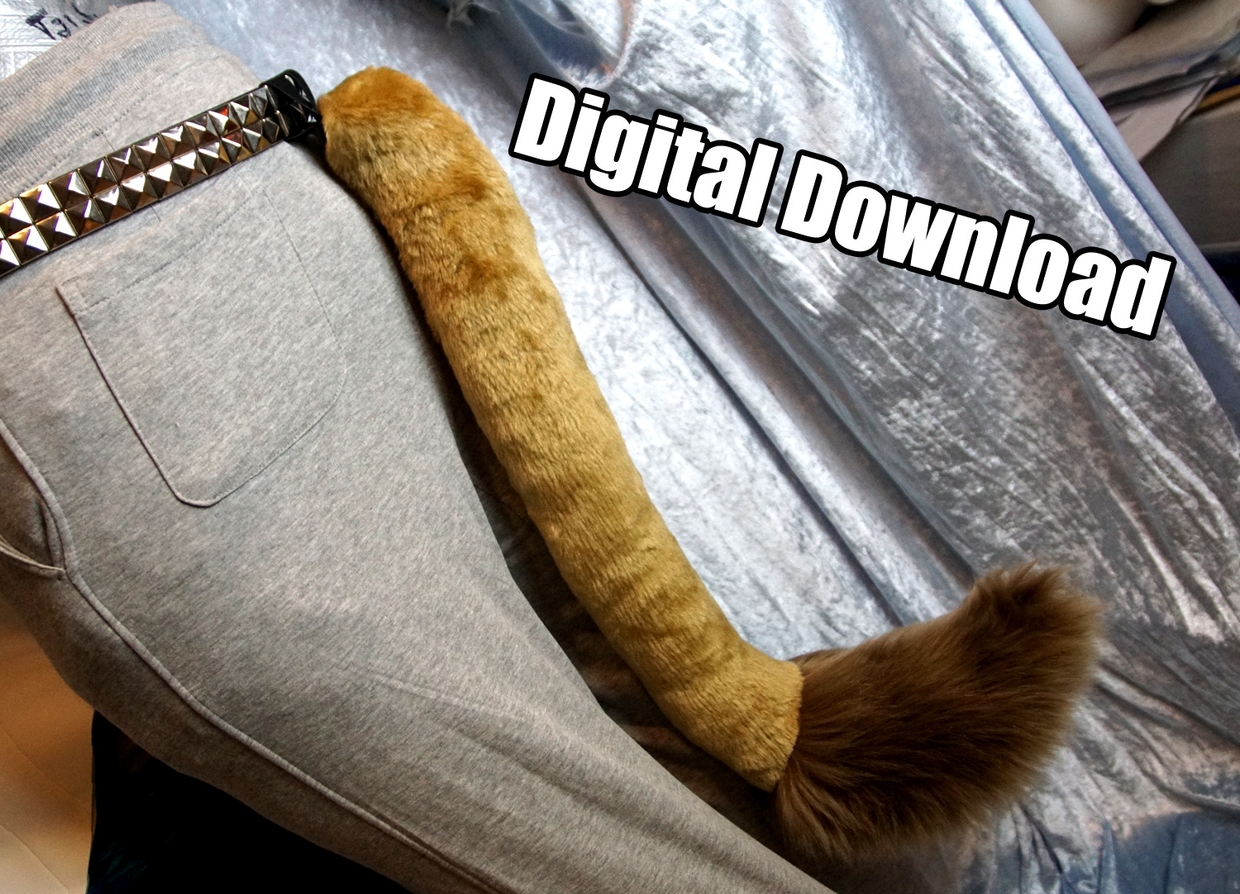 DIGITAL Lion Tail Pattern for Fursuits - PDF Download