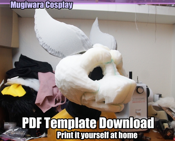 DIGITAL Wickerbeast Foam Head Base Pattern/Template fo