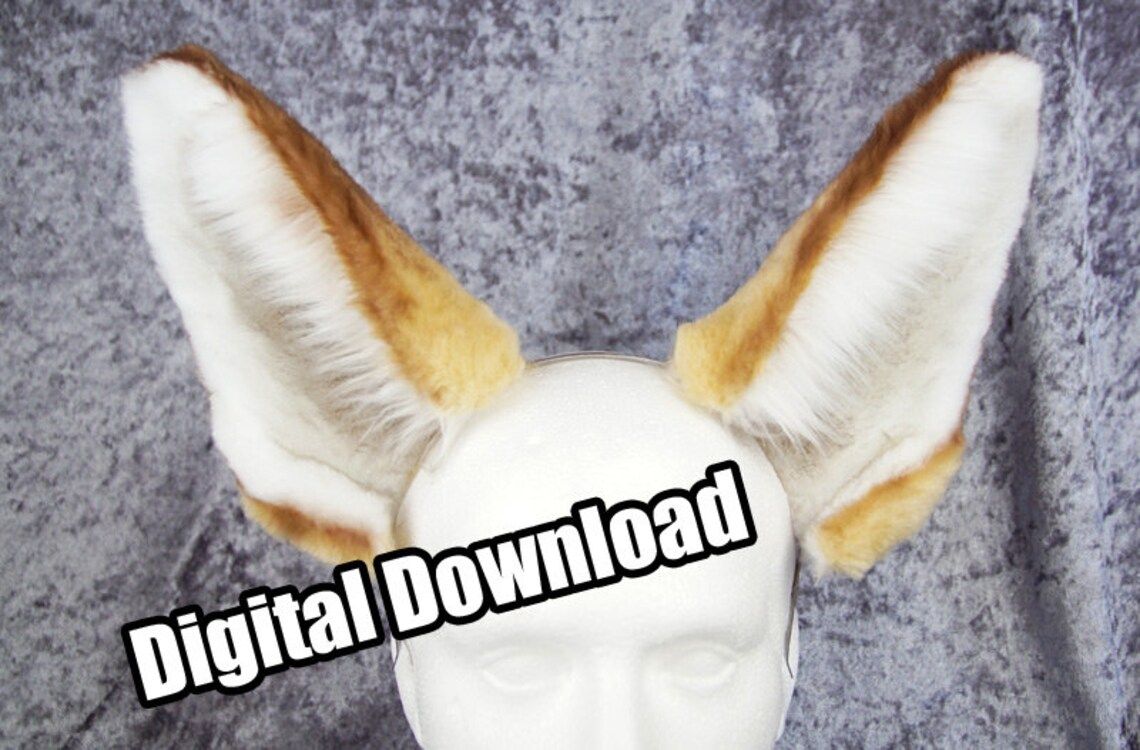 DIGITAL Fennec Fox & Canine Headband Ears Patterns - PDF Download