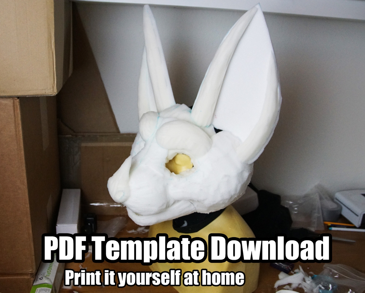 DIGITAL Bat Foam Base Pattern/Template for Fursuits - PDF Download