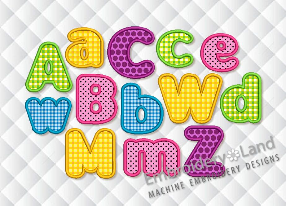 BX font included! Applique Alphabet Cherubic Font AL031