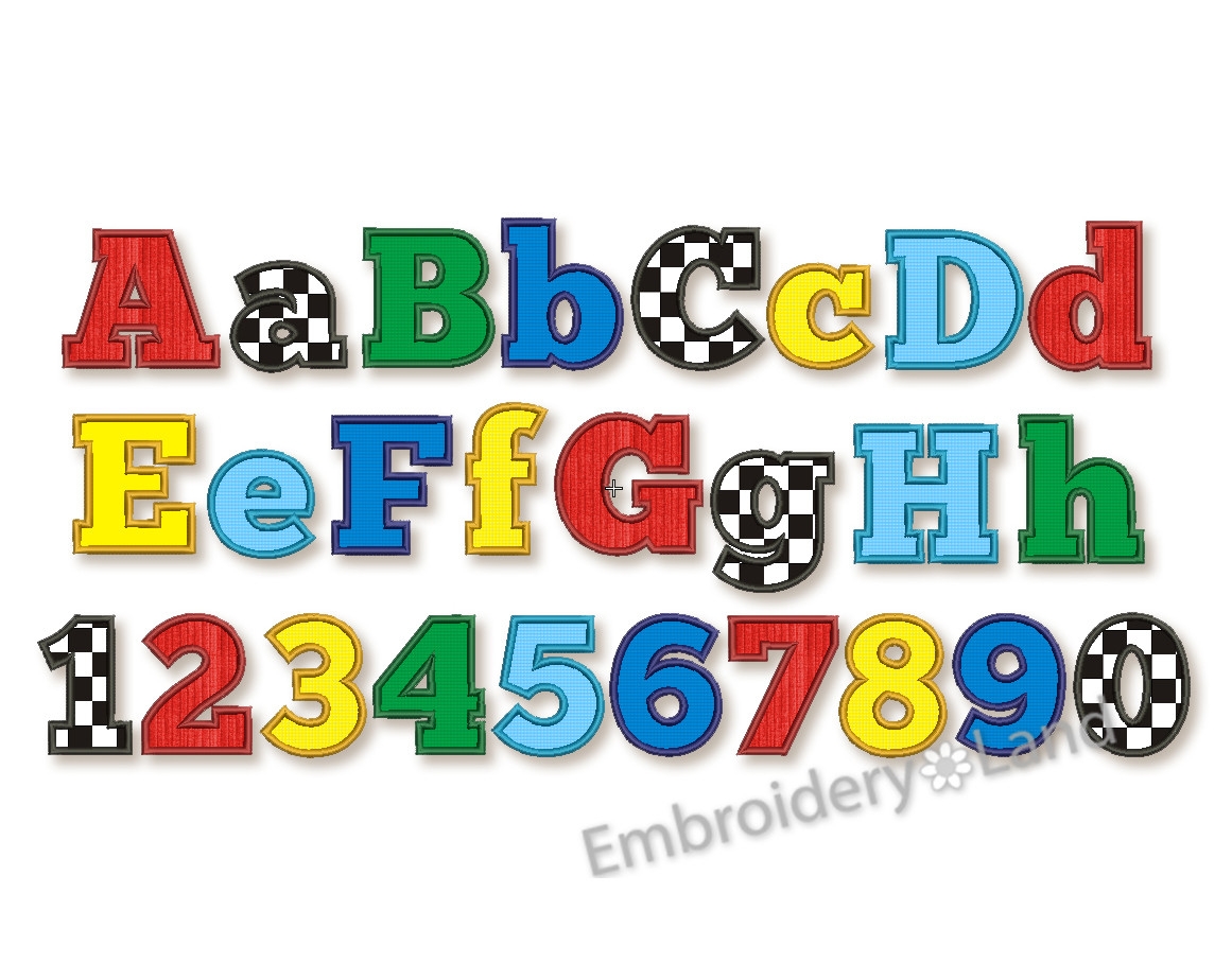 Applique Alphabet Font AL034