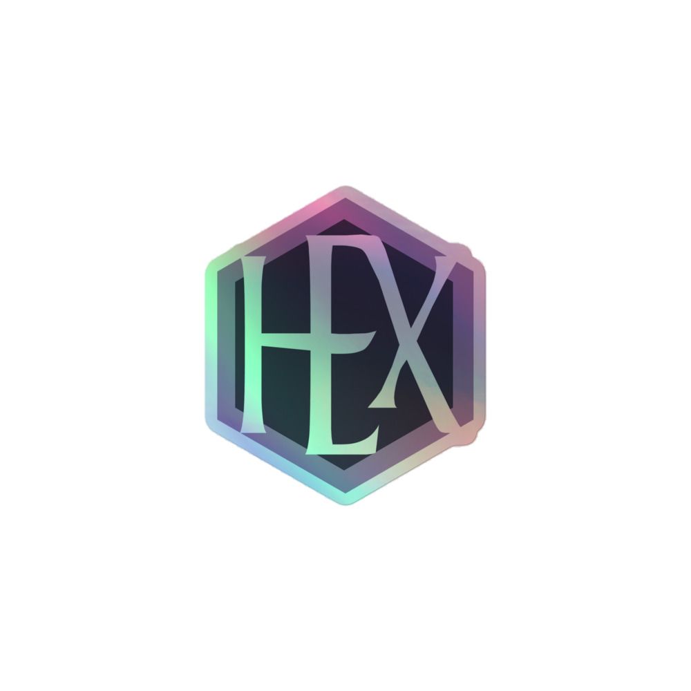 Hex Holographic Sticker