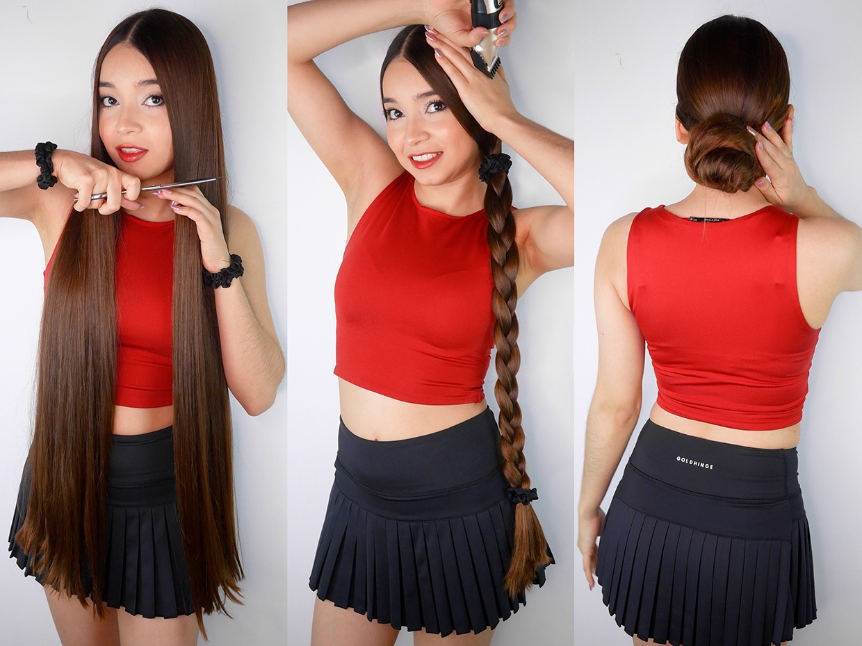 Yaniva Bun Drop and Haircut Tease 33