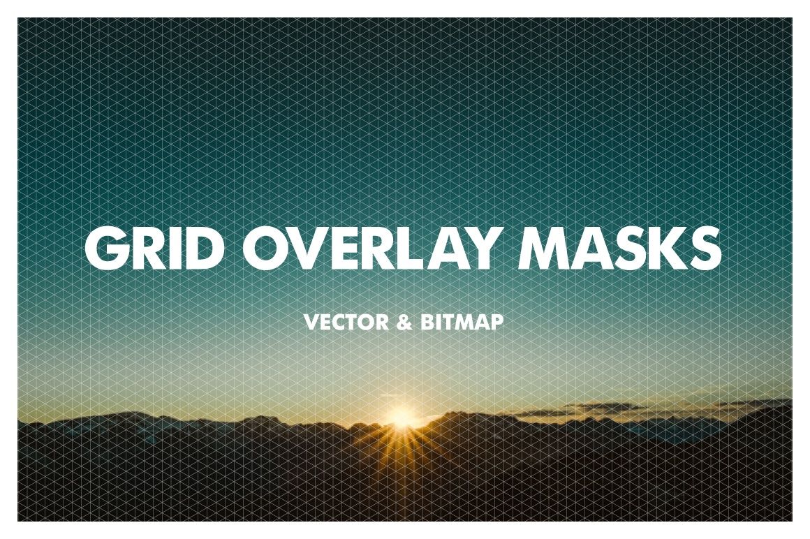 Grid Overlay Masks - Vector & Bitmap