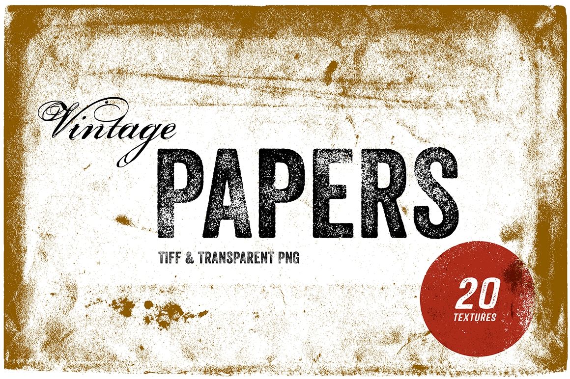 Vintage Paper Textures - TIFF & PNG