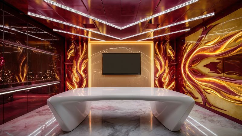 3D Virtual Set - Boss Office 07