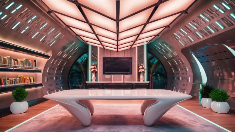 3D Virtual Studio Set - Boss Office 02