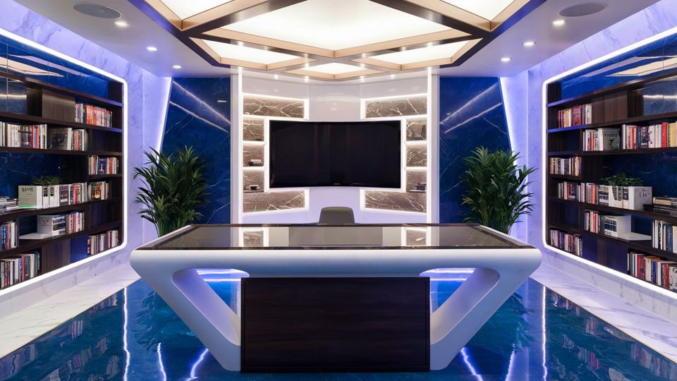 3D Virtual Set - Boss Office BK 01